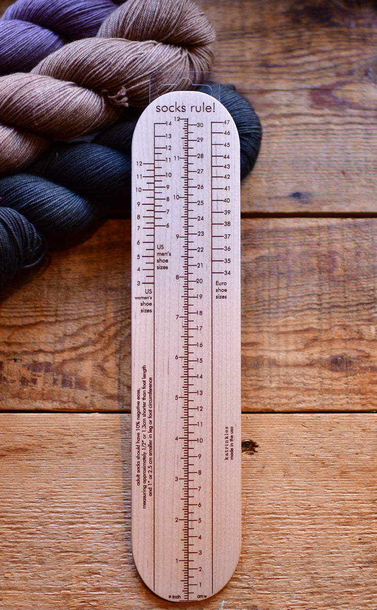 Sock Ruler – The Farmer's Daughter Fibers