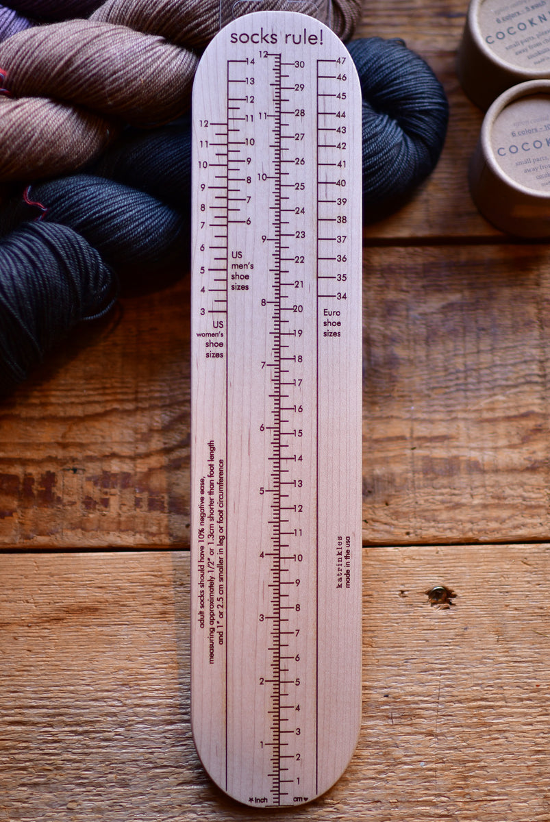 Sock Ruler – The Farmer's Daughter Fibers