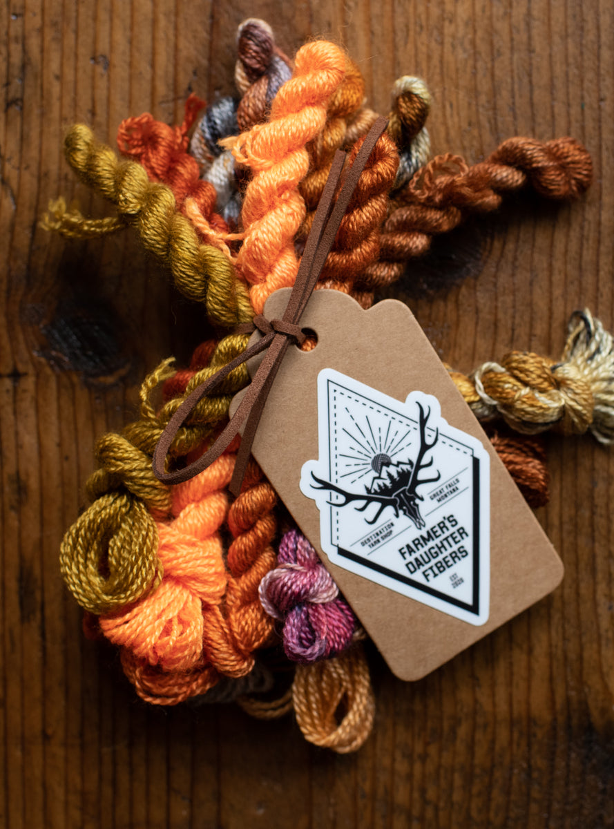 Hand Dyed Embroidery Thread – The Farmer's Daughter Fibers