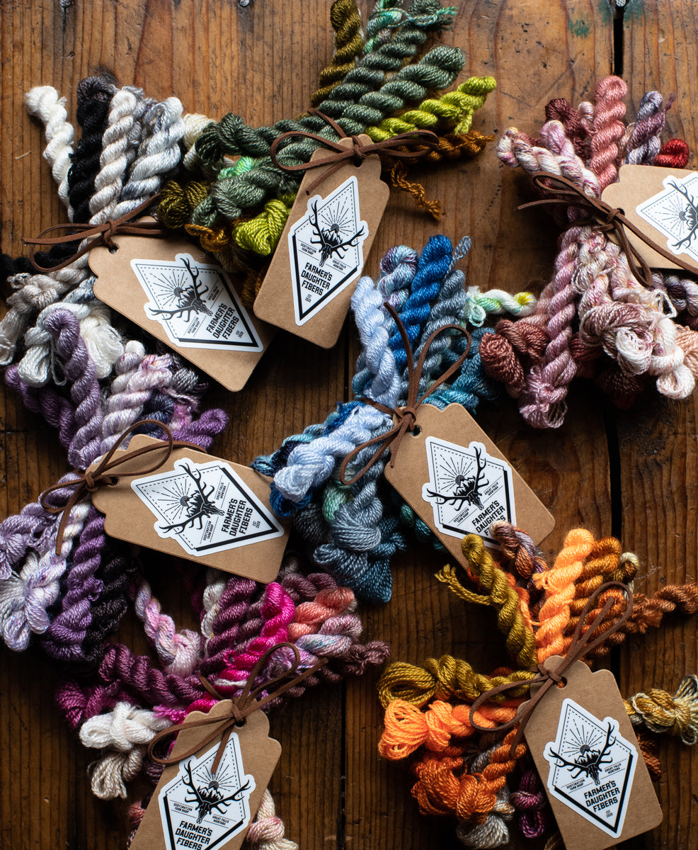 Hand Dyed Embroidery Thread – The Farmer's Daughter Fibers
